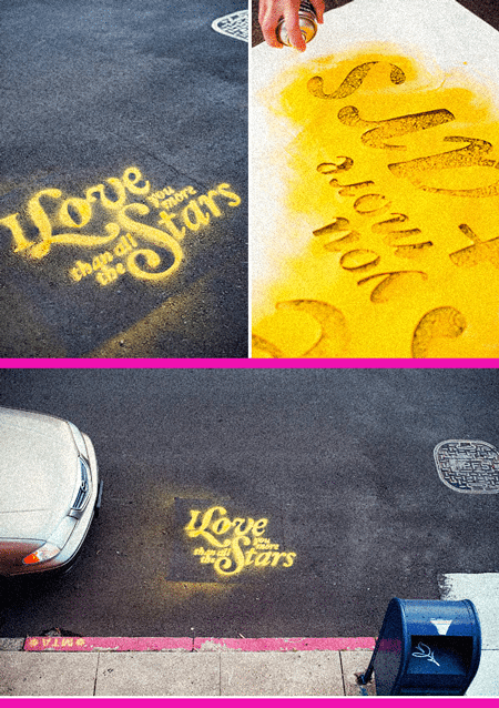 Side Walk Chalk Street Team Promotion campaign